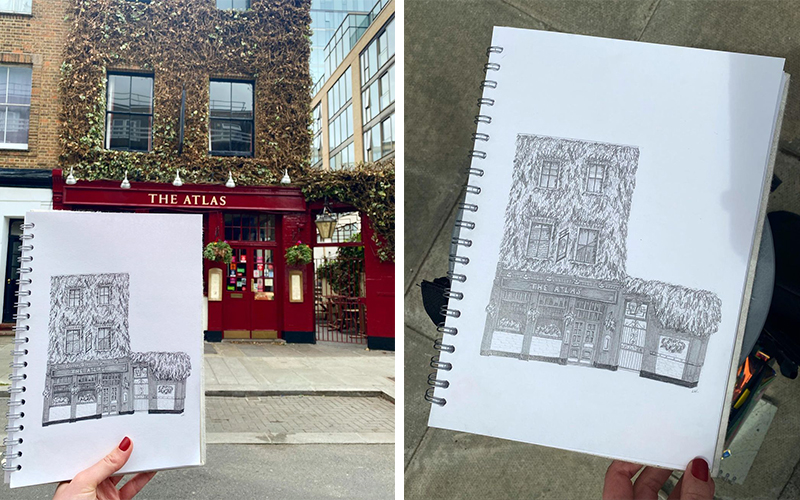 Drawing a beer: the artist sketching every London pub | Free Malaysia ...