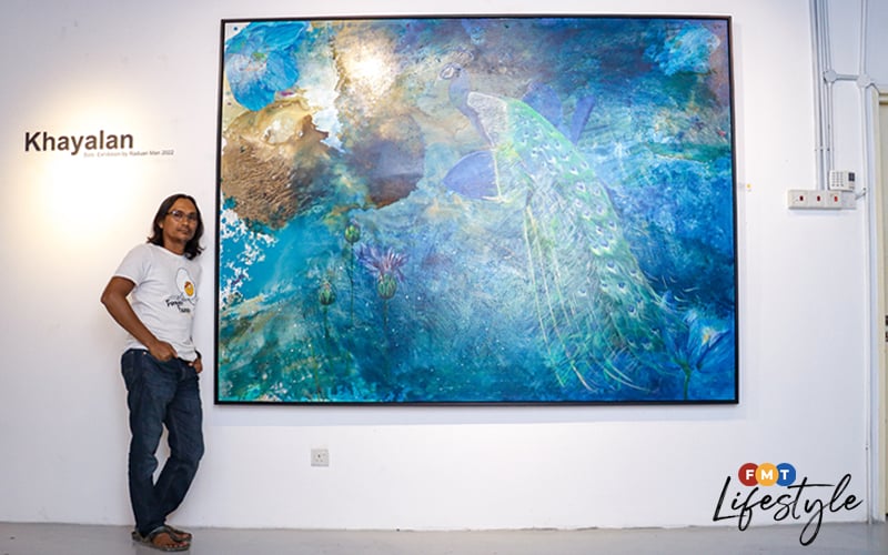 Artist Raduan Man reaches for heaven with his latest ‘Khayalan’ series ...