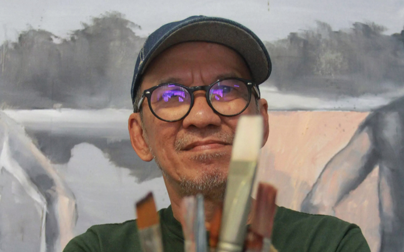 Indonesian artist Agus Suwage’s satirical self-portraits face the ...