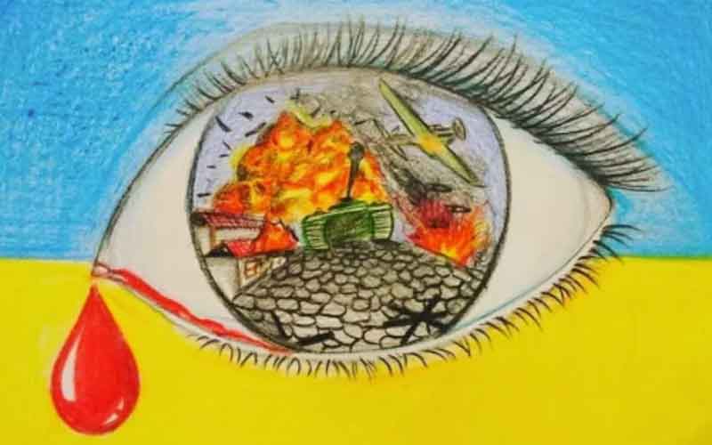 Art show by children draw parallels between WWII, Ukraine war | Free ...