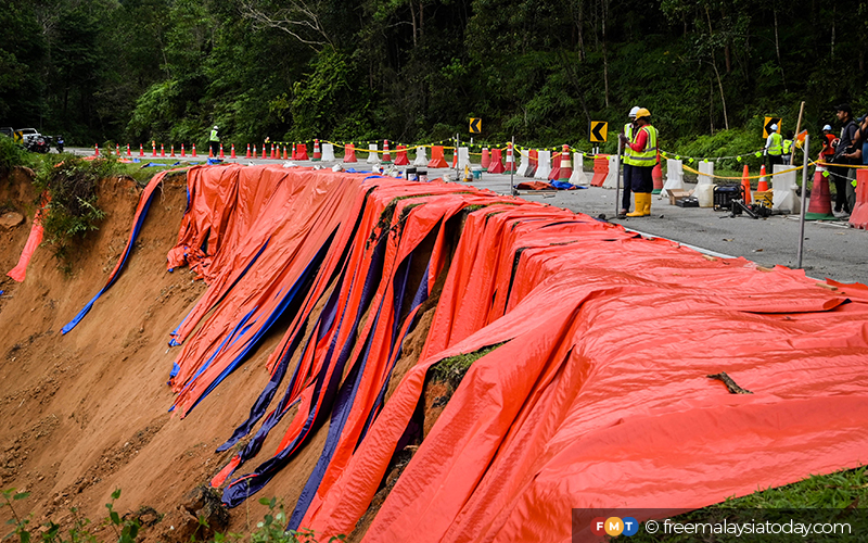 Poor drainage along hillside road likely cause of landslide, says ...
